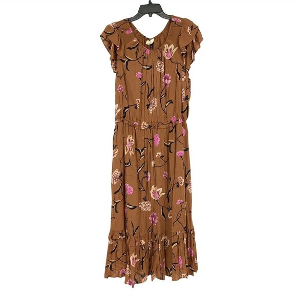 Universal Thread | Dresses | Universal Thread Floral Print Flutter Maxi ...
